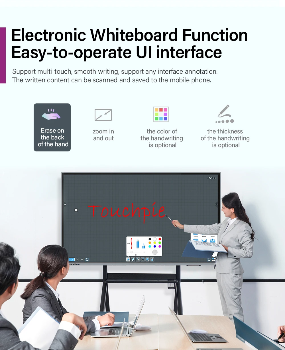 Interactive Education Smart Board - 4K Android Whiteboard