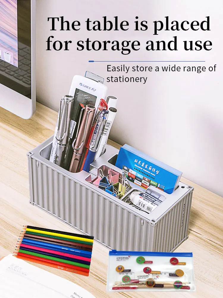 Wholesale Pen Container Office Plastic Storage Box Gel Pen Holder ...