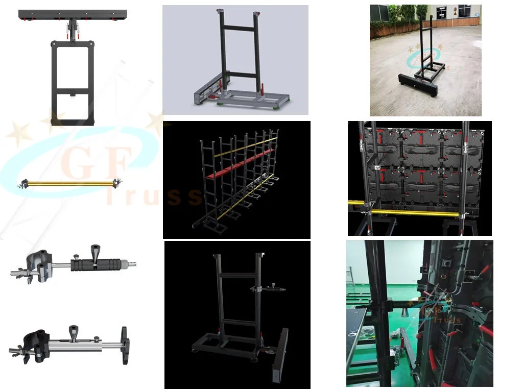 Gf-truss LED Screen TV Ground Support Stand Truss for Outdoor Stage ...