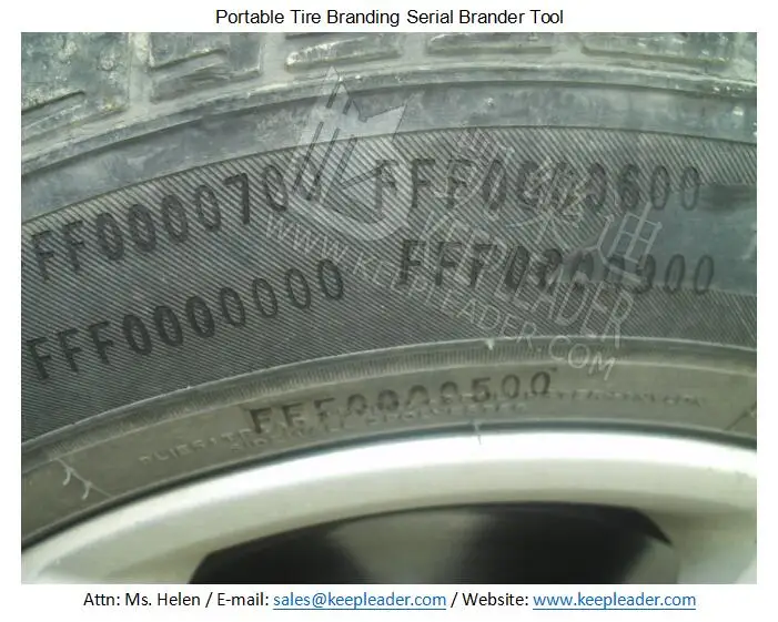 Portable Tire Branding Serial Brander Tool - Easy to Use