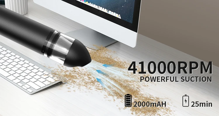 Electric Air Duster 41000rpm Cordless Compressed Cleaner Dust Air ...