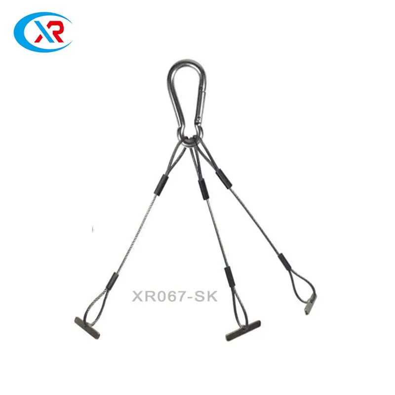 Adjustable Metal Wire Rope Ceiling Attachment Kit with Spring Anchors ...