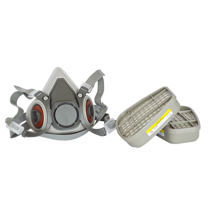 6200 Half Face Gas Mask Automotive Painting Respirator with high ...