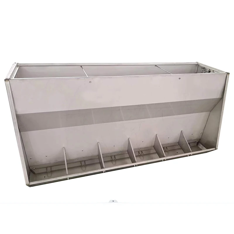 Pig Farming Equipment Stainless Steel Trough For Nursery Fattening Pig ...