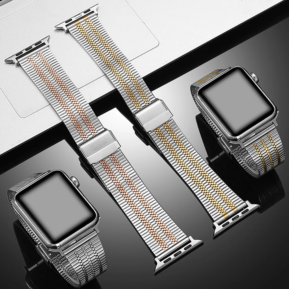 20mm 22mm Quick Release Stainless Steel Watch Strap Bracelet Metal Band ...