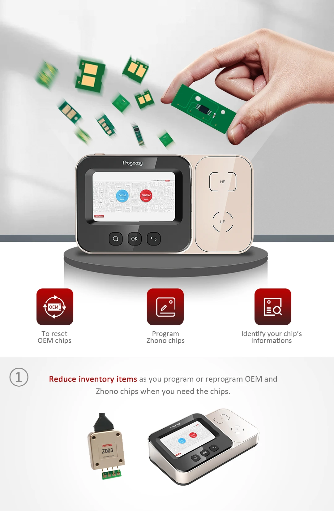 Chip Resetter and Programmer - Progeasy Reset ZHONO Chip