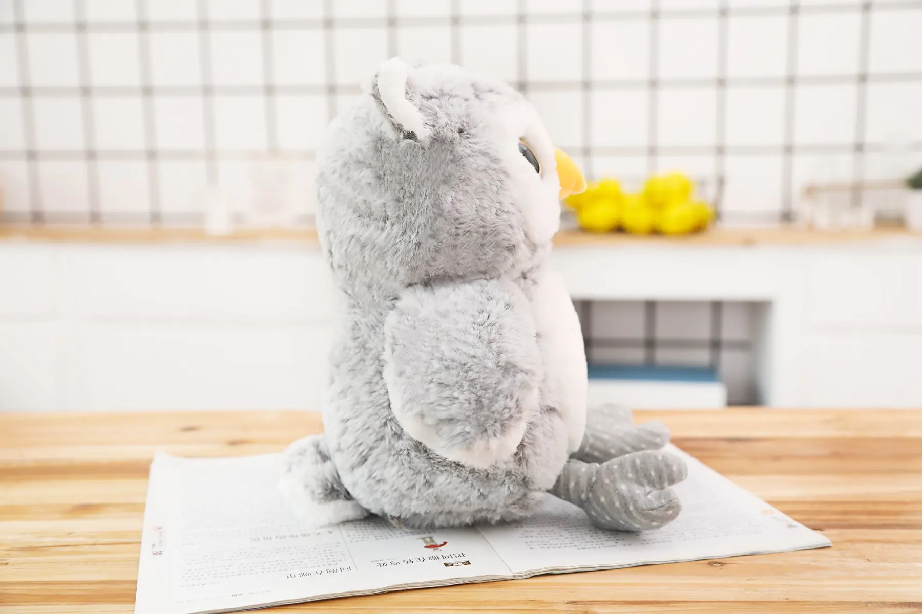 Alibaba.com: Kawaii 30cm Night Owl stuffed animal, gray and pink ...