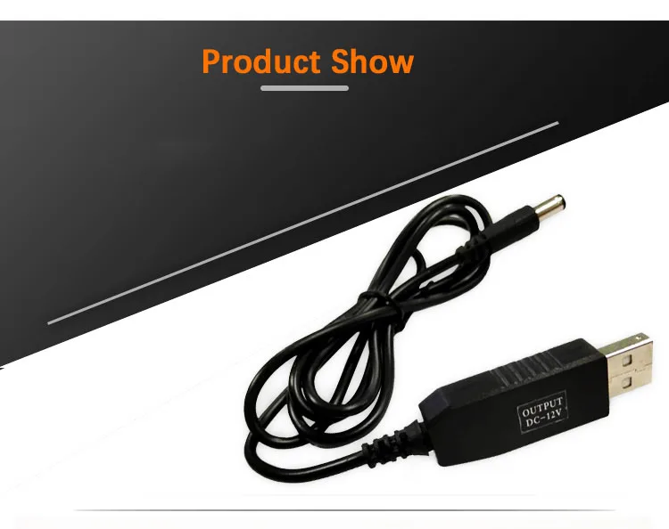 High Quality 1m Power Booster Step up Charger 5.5x2.5 mm DC 5V to 12V ...