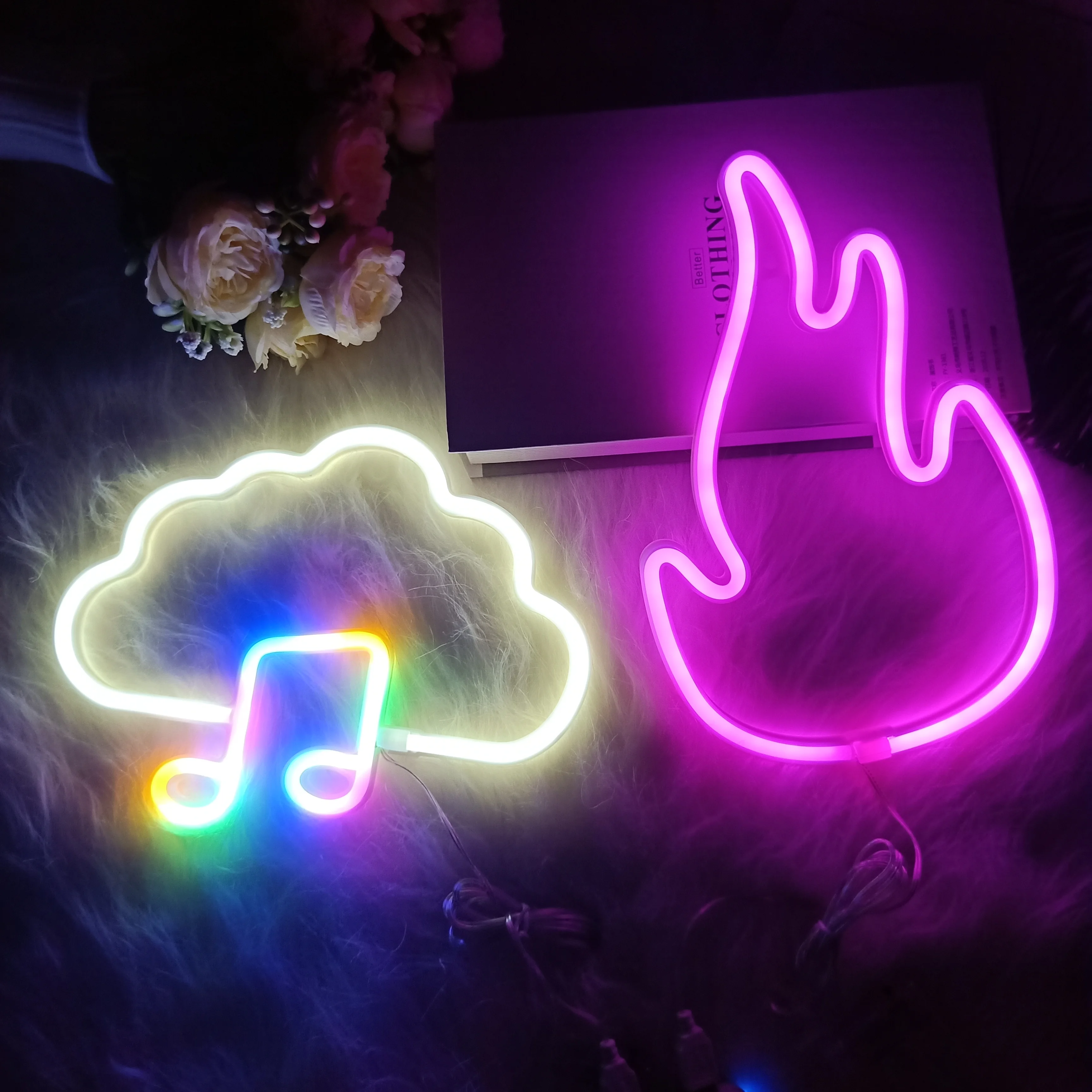 2021 New LED Neon Night Light Sign Wall Art Sign Night Lamp Xmas ...