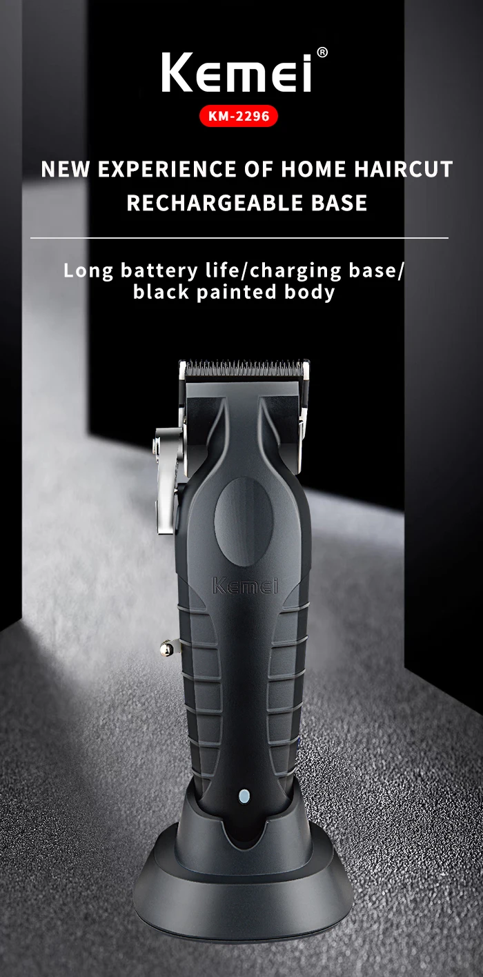 Usb Rechargeable Cordless Electric Body Groin Hair Trimmer Kemei Km-2296 2500mah Lithium Battery ...