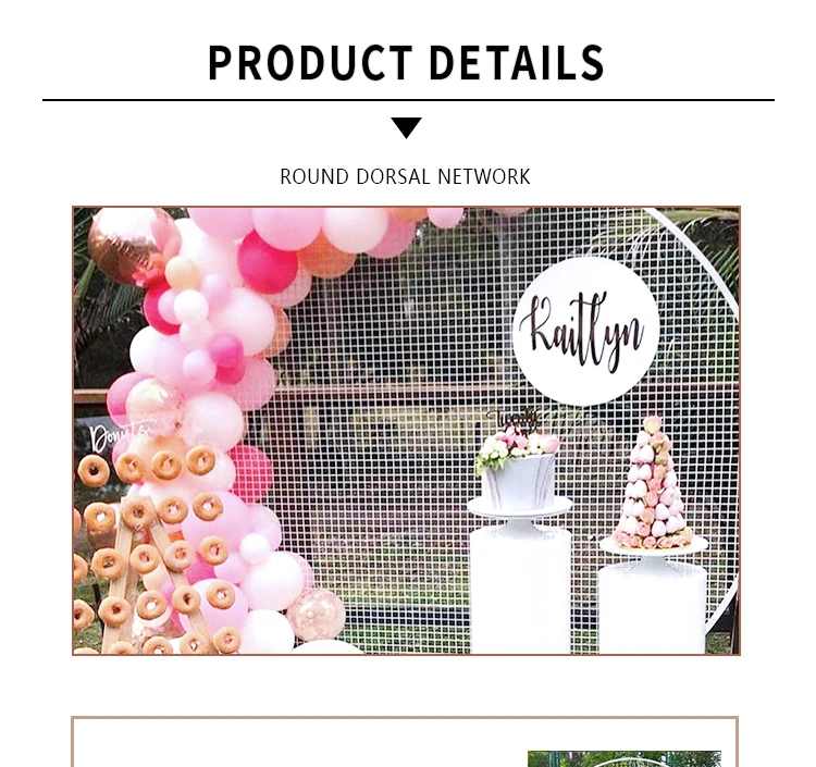 Wholesale Fashion Mesh Round Arch Backdrop for Weddings