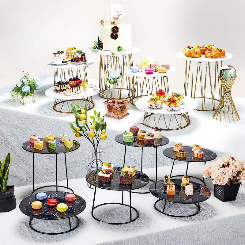 Eco-friendly Buffet Food Riser Display Stands for Events