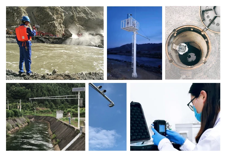 non-contact radar water level gauge with data transmission lora ...
