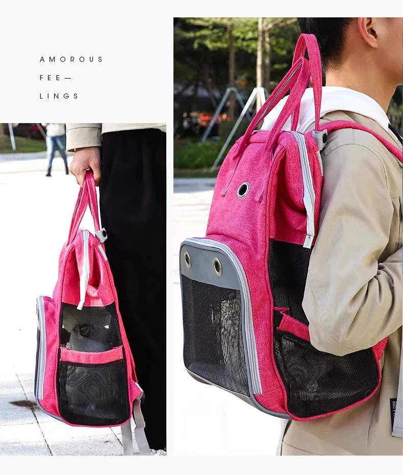 Factory Custom Color Logo Foldable Portable Soft Pet Bags For Carrier ...