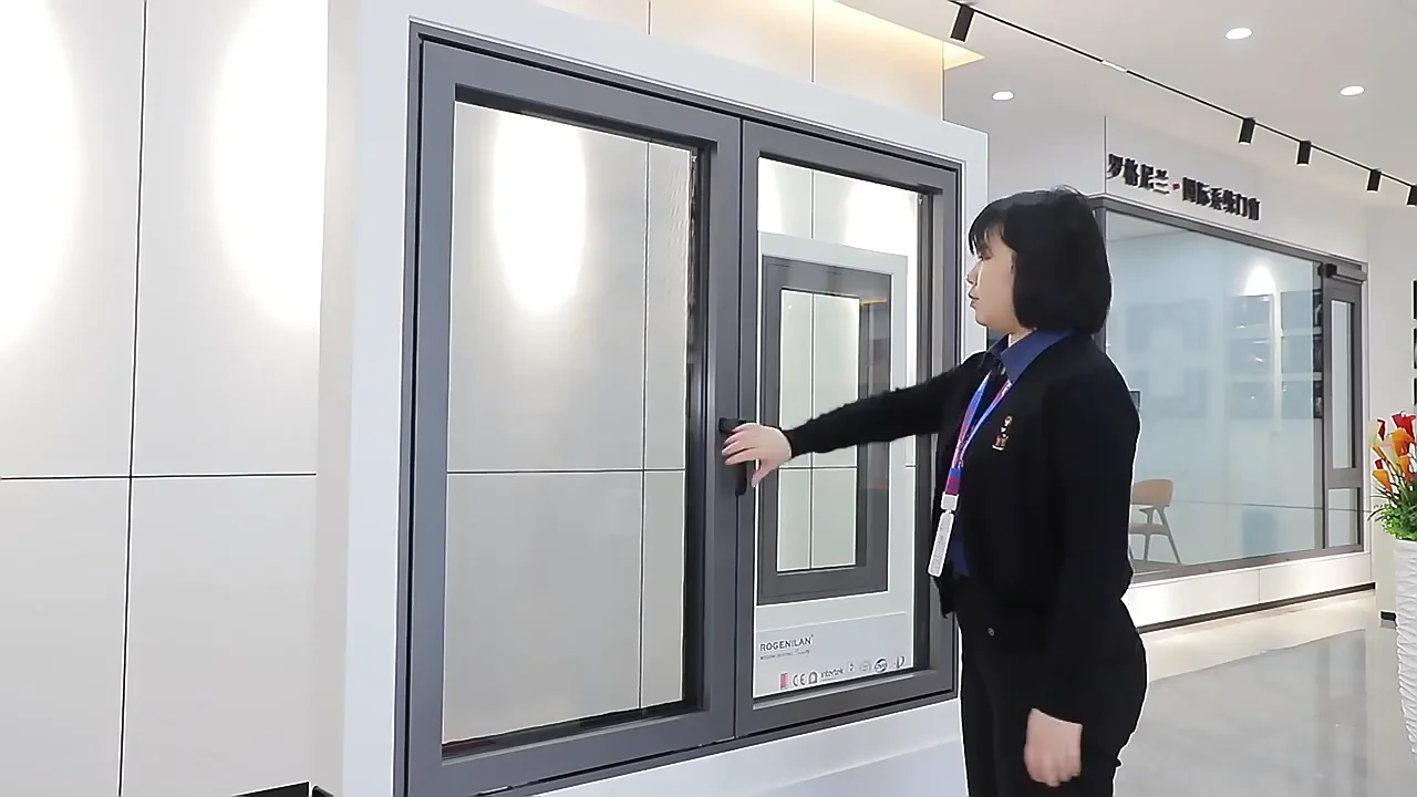 Thermal Break Aluminum Drifting Windows Double Glazing French Window ...