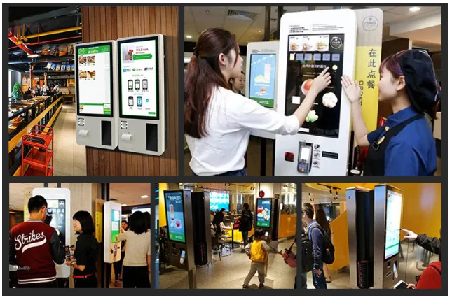 Payment Kiosks Touch Screen Kiosk 23.6 Inch Floor Standing Pos Machine ...