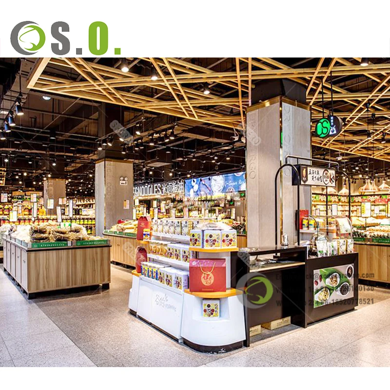 Supermarket Design Layout Modern - Customize Your Shelves
