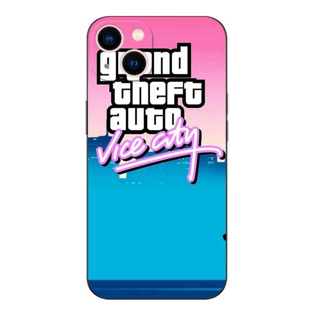 Custom Gta Vice City Silicone Cover For Iphone 11/12/13/14/15 Pro Max ...
