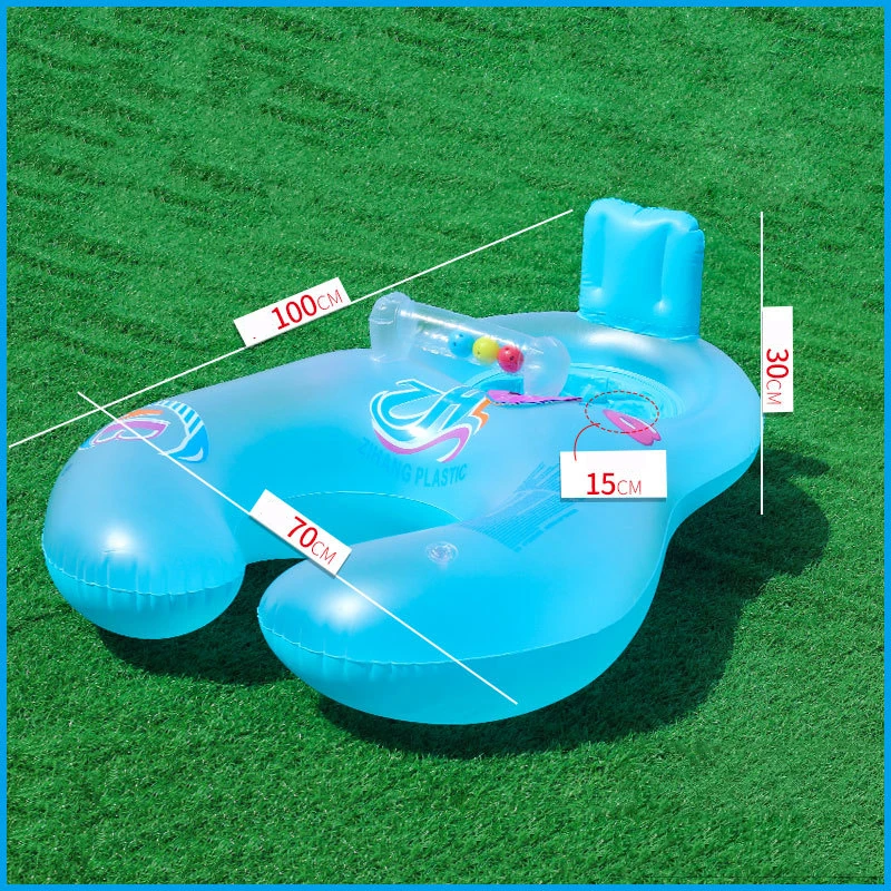 New Mother And Baby Parent-child Double Swim Ring Thickened Inflatable ...