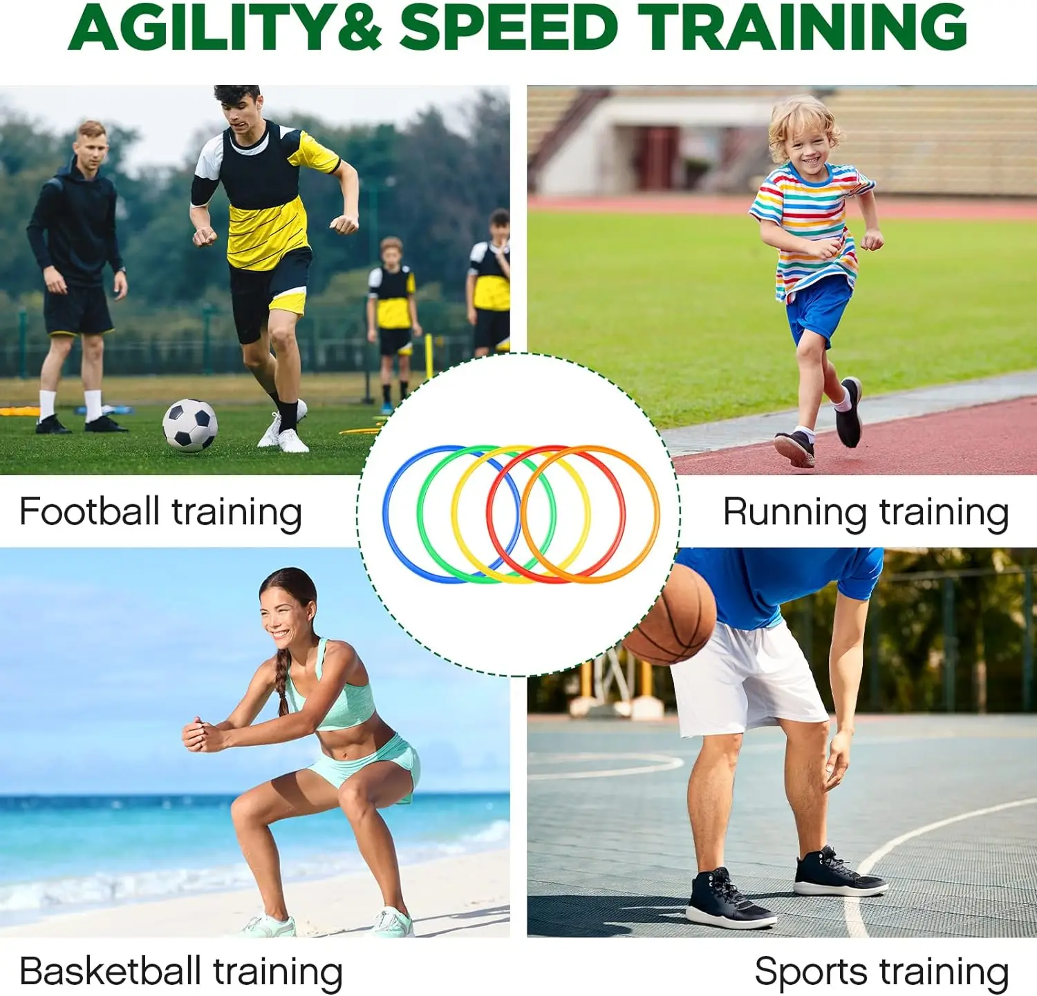 Soccer Agility Rings - Enhance Speed and Agility Training
