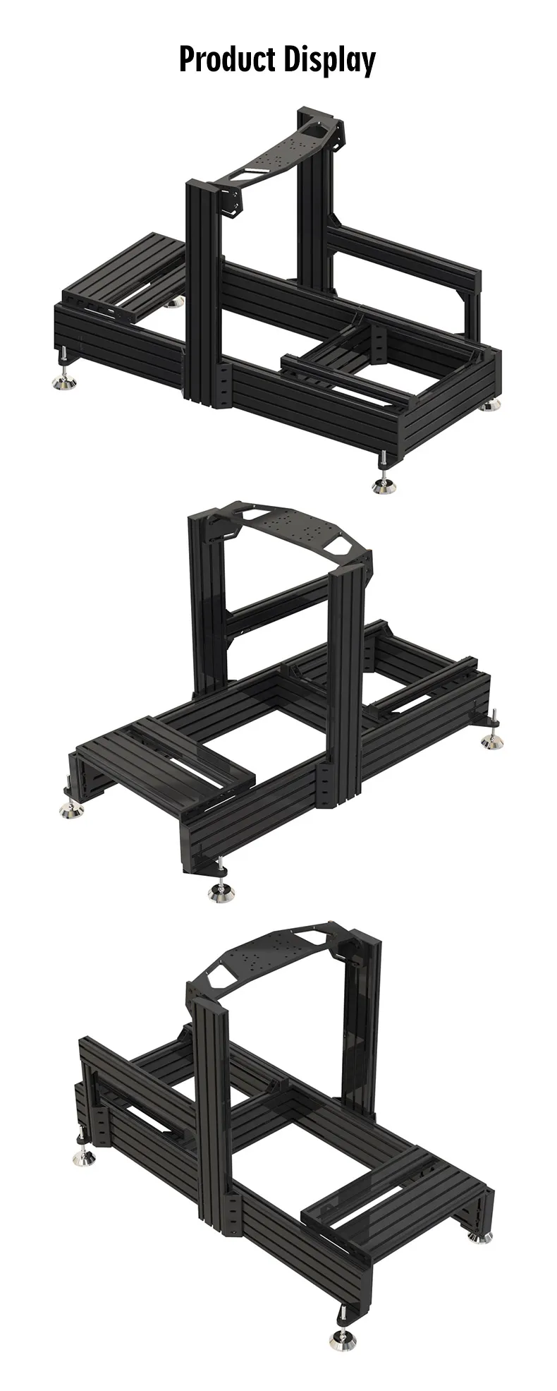 DIY Direct Drive Motion 8040 8080 Aluminum Sim Racing Rig Cockpit ...