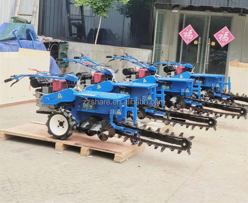 Automatic Agricultural Mini Trencher Machine - High Safety