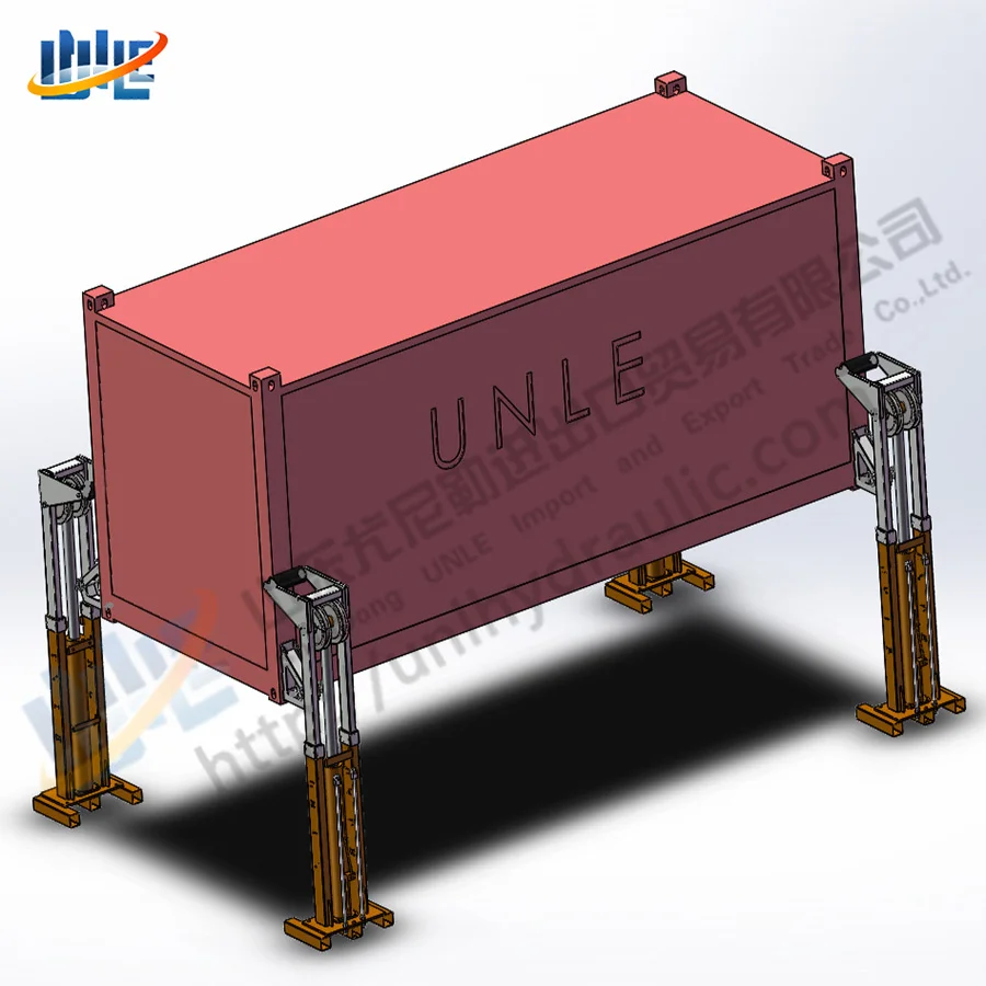 Customised double acting forklift type container hydraulic cylinder ...