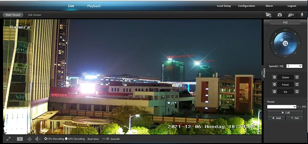 6K 12MP 20X Zoom IP Camera SSC359G IMX577 with RTMP, Auto IRIS, Motion ...
