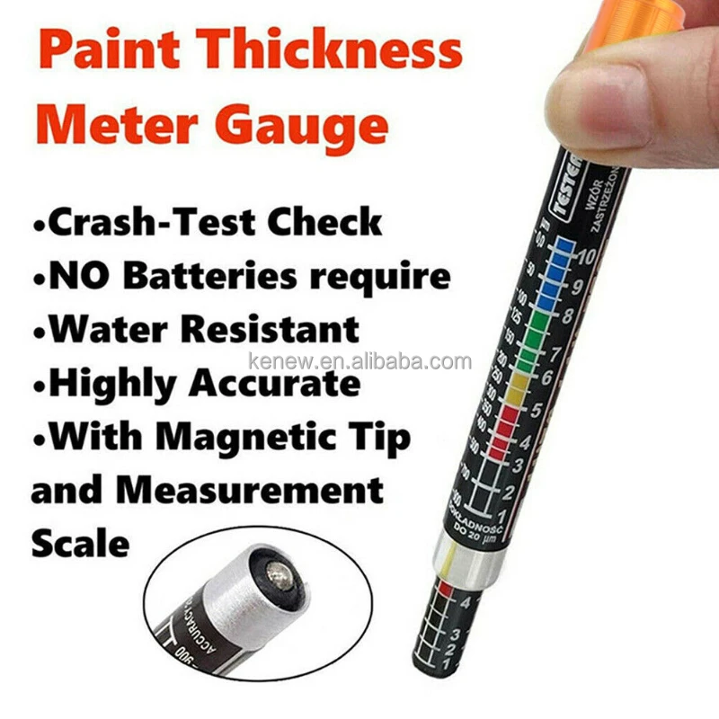 Portable Car Paint Coating Tester Meter Coat Crash Check Test Car Paint ...