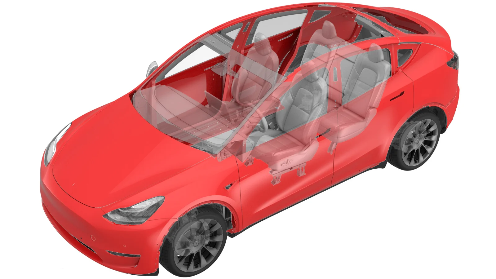 BAINEL Rear Panel for TESLA Model Y 2019-2024 - OE 1487742