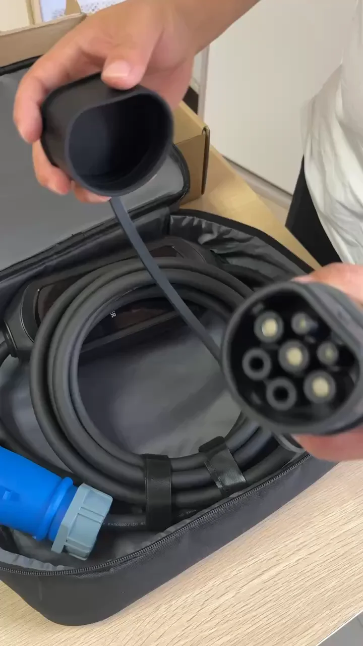 16a 32a 3.5kw 7kw Portable Charging Gun 5m Ev Fast Charger Gbt Type 2 ...