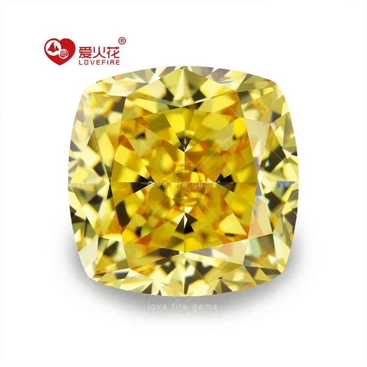 4K Crushed Ice Cut Loose Gemstone Cushion Cut CZ Gems