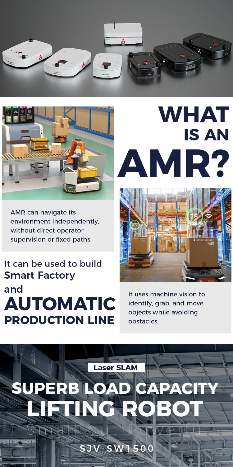 Warehouse Agv Automated Guided Vehicle Industrial Amr Fast Robot ...