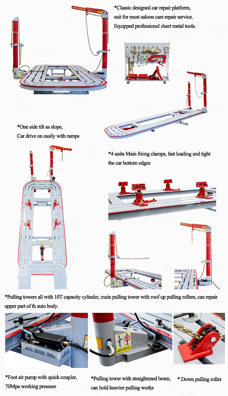 Vico Chassis Liner Frame Straightening Machine VF4000