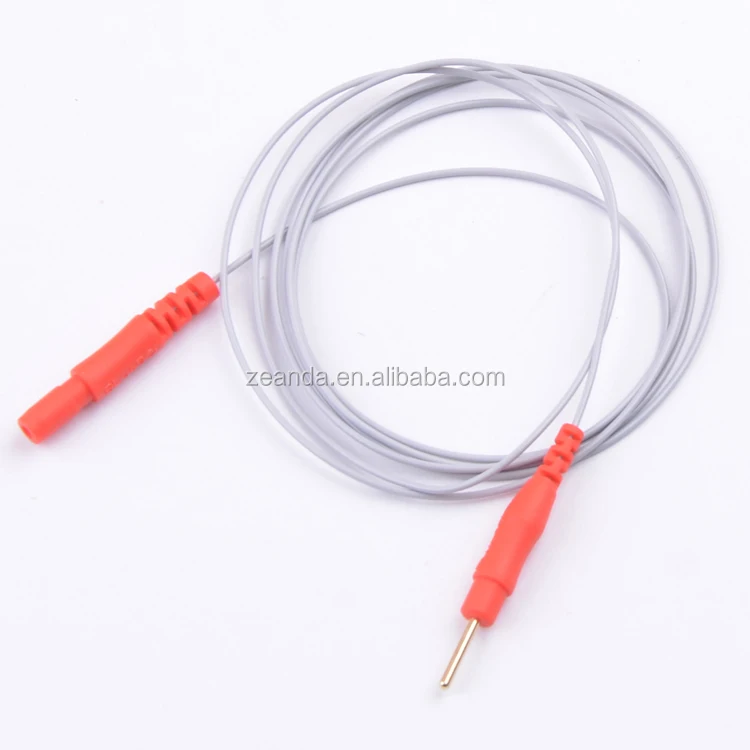 Customized Electrosurgical Bipolar Ecg Ekg Pin Electrode Cable 1.5mm ...