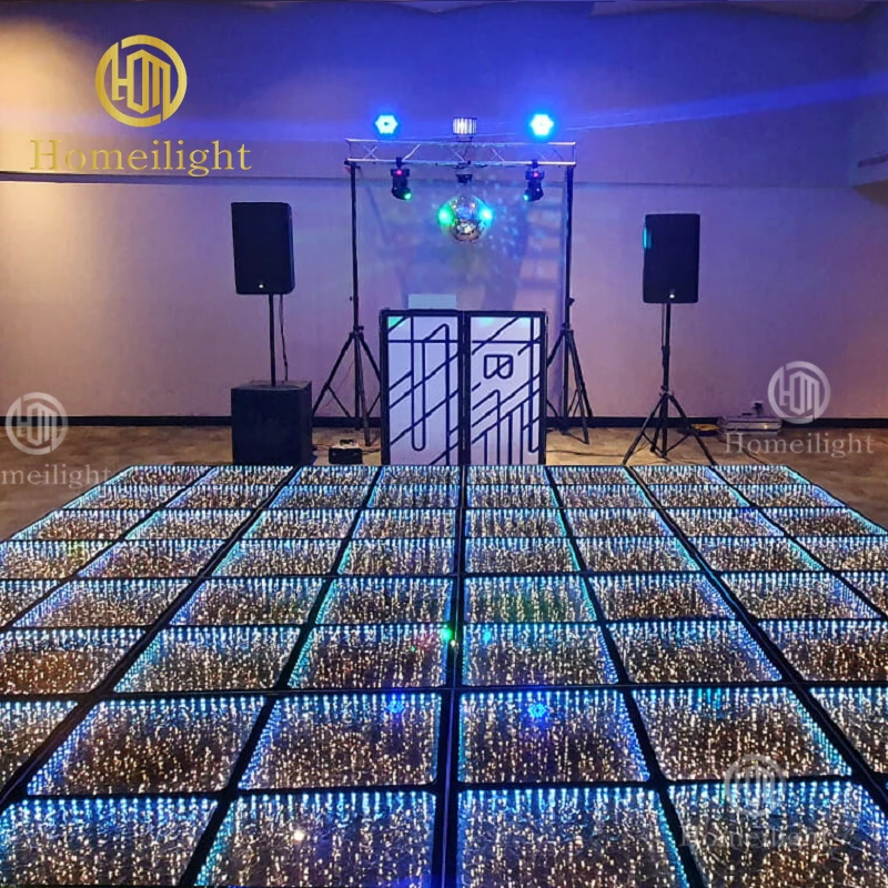 Homei Dancefloor Light over Carpet - LED 3D Mirror Starlit