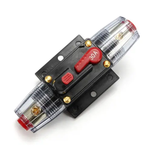 Inline 60a Circuit Breaker With Manual Reset Fuse Holder 60 Amp Dc Fuse ...