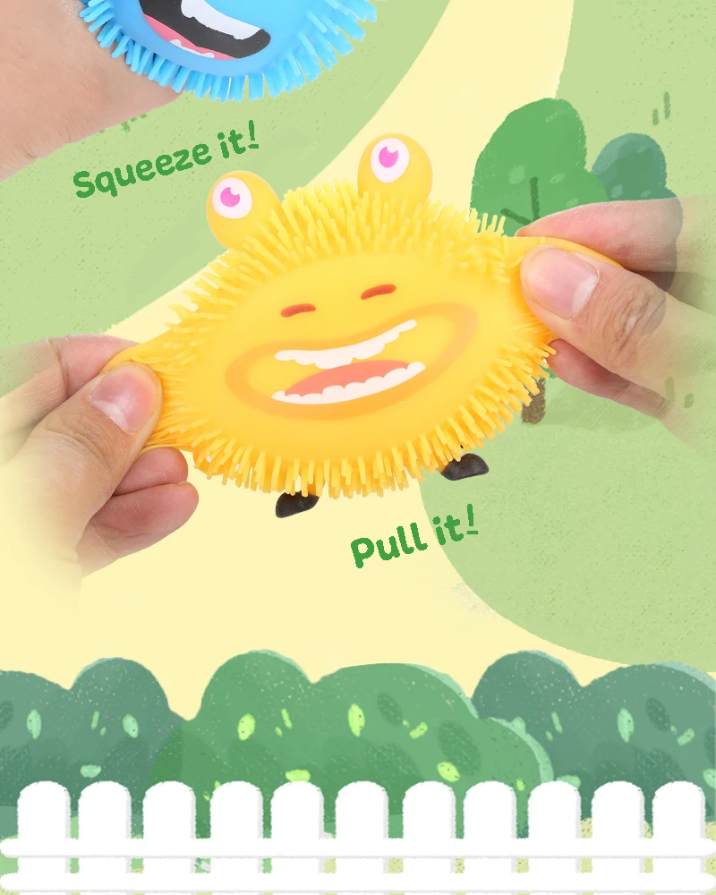 Novelties Amazing New Arrival Cute 4" Custom Squishy Happy Monster ...