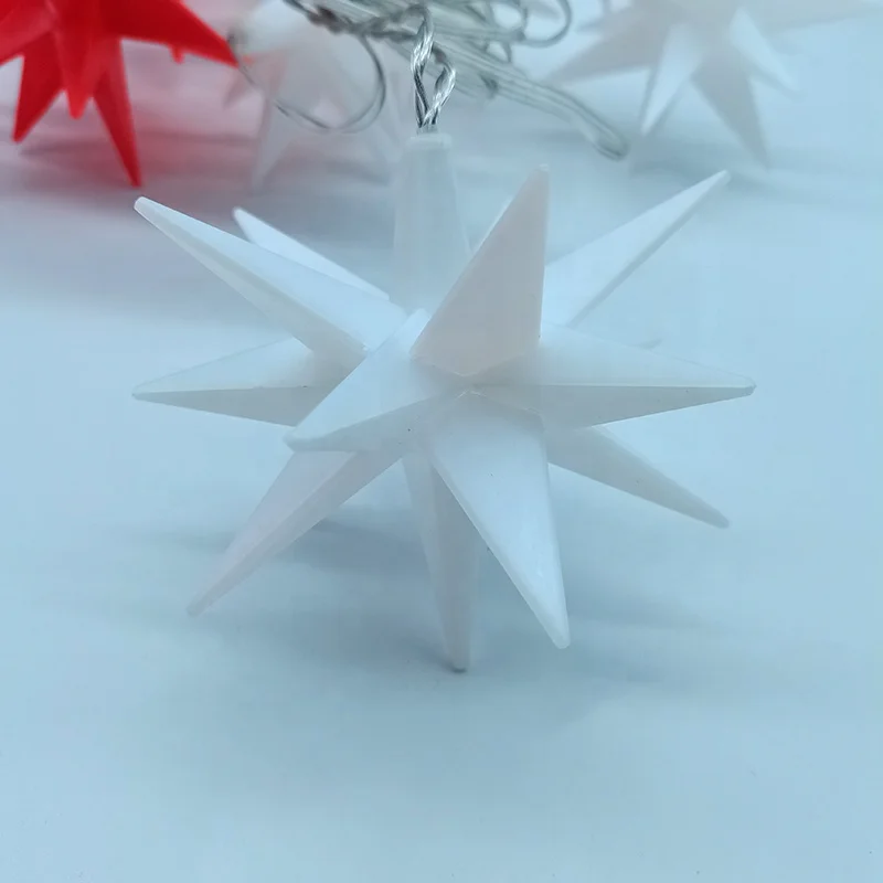 IP44 3D Plastic Fifteen Angles Explosive Star LED Lights
