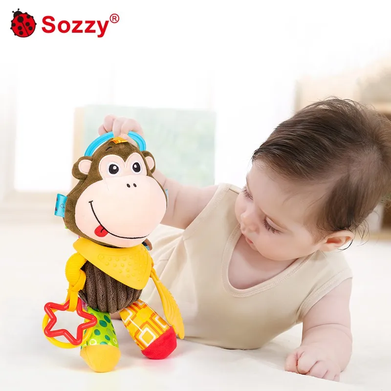 Alibaba.com: SOZZY Baby Crib Mobile with Monkey Donkey Plush Dolls ...