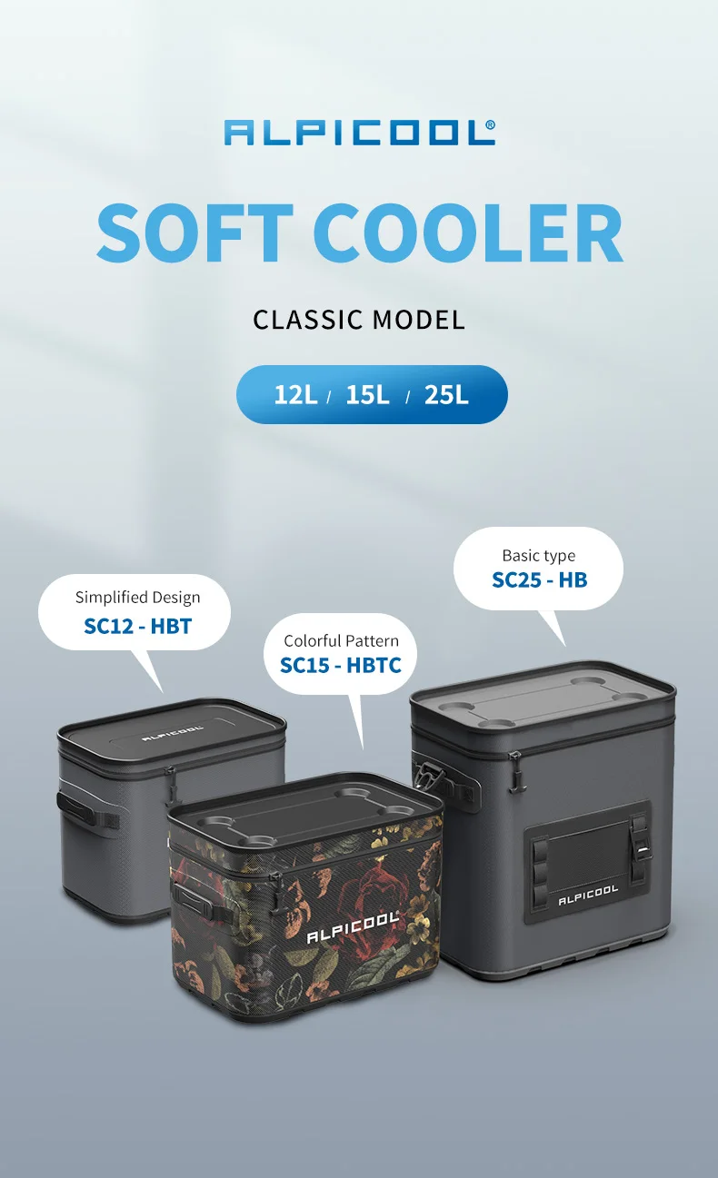Alpicool Sc12-hbt 12l Soft Cooler 20 Cans Leak-proof Soft Pack Cooler ...