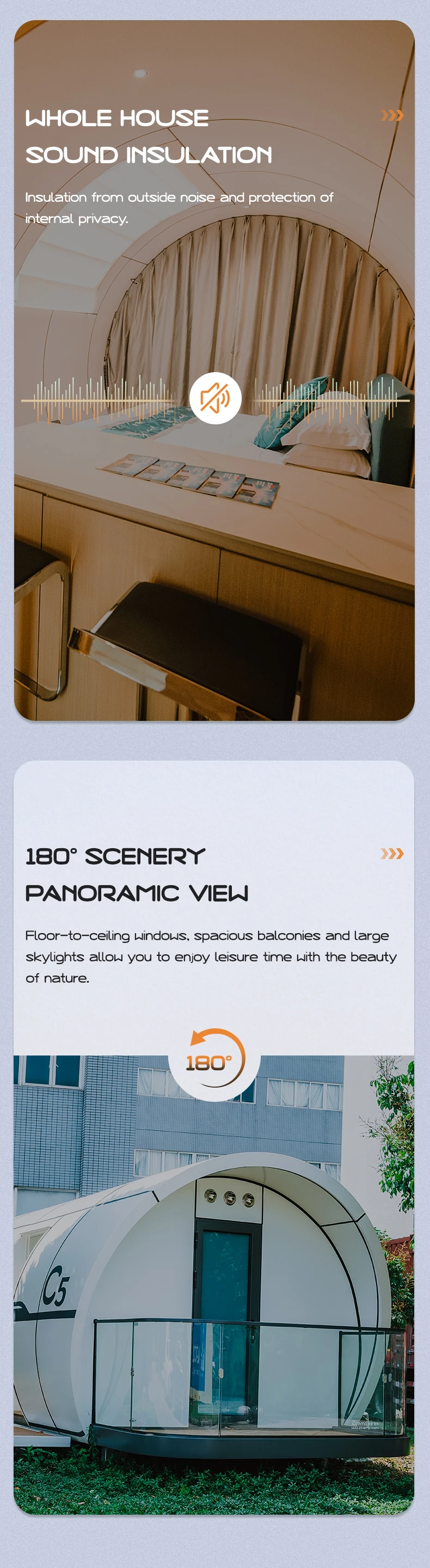 C5 Camping Capsule Luxury Tiny Home - Eco-Friendly & Modern