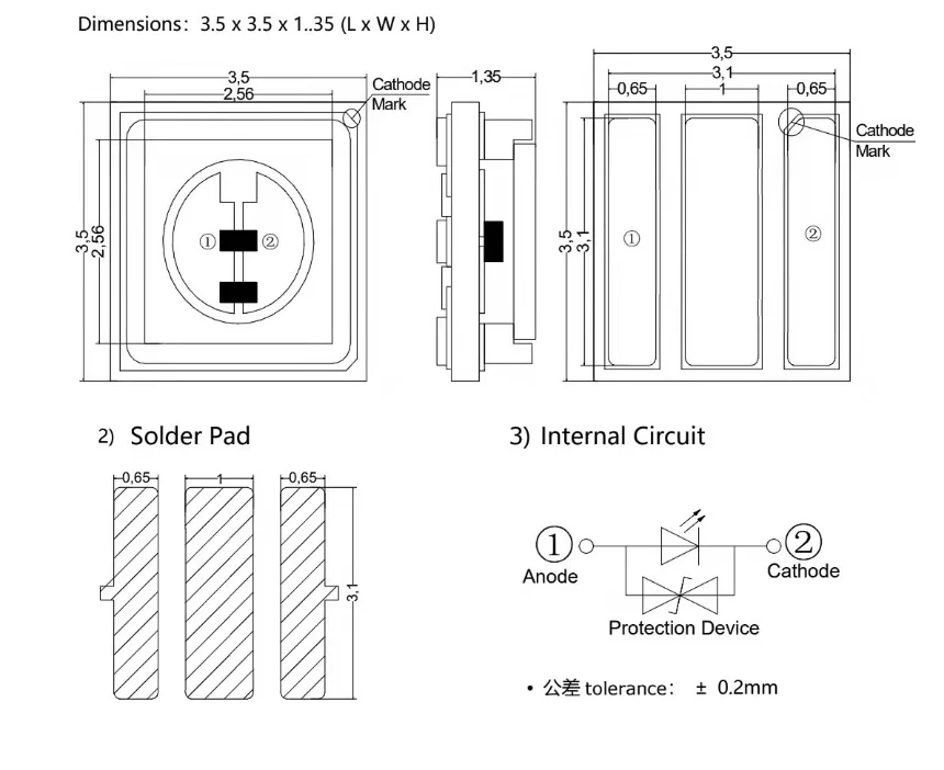 Light Emitting Diode Special Wavelength Uvb 3535 340nm Led - Buy 3535 ...