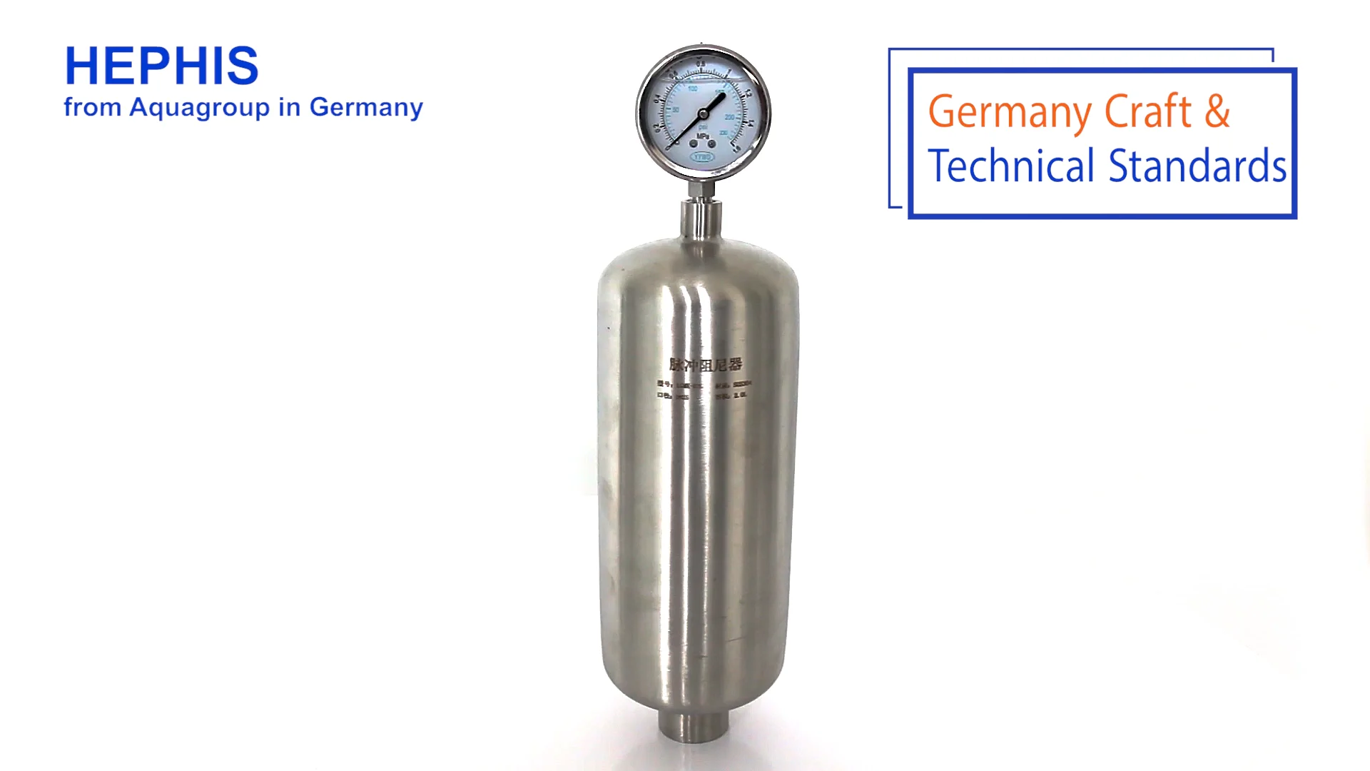 Hephis Stainless Steel Air Chamber Type Pulsation Damper For Water ...