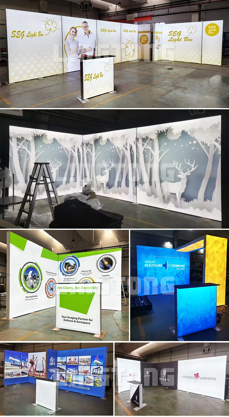 Lintel Exhibition Booth Display - Seg Light Box Trade Show