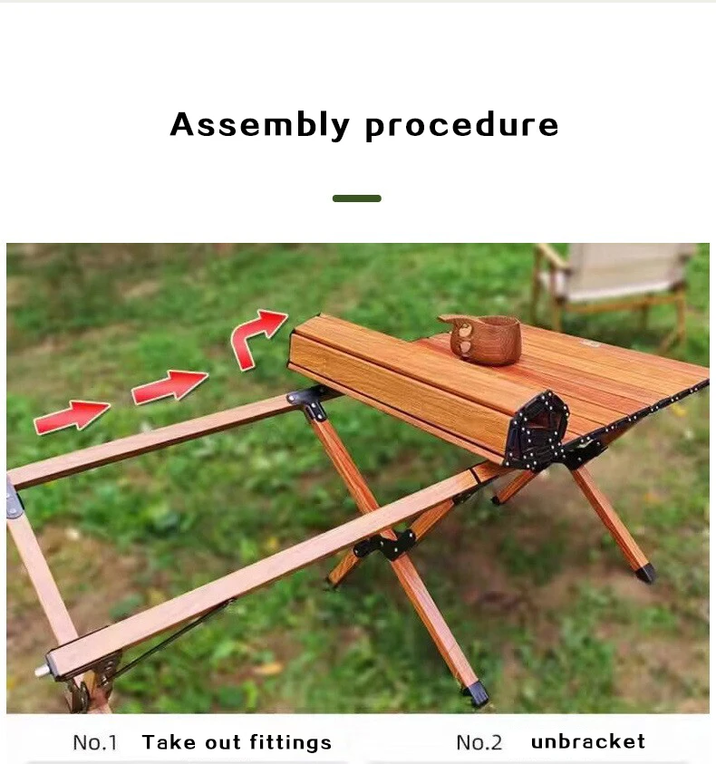 Aluminum Camp Table For Camping Hiking Backpacking Outdoor Picnic All ...