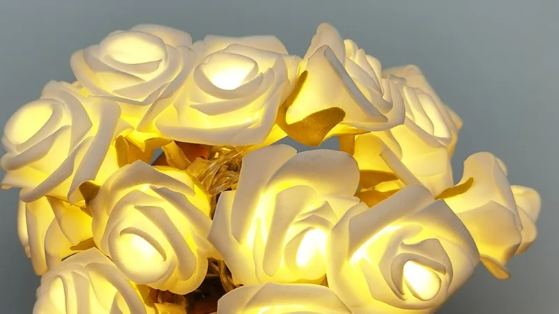 Outdoor Led String Lights For Wedding Christmas Decoration,Rose Flower ...