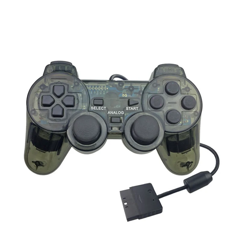 Transparent Wired Manette for PS2 - Game Controller