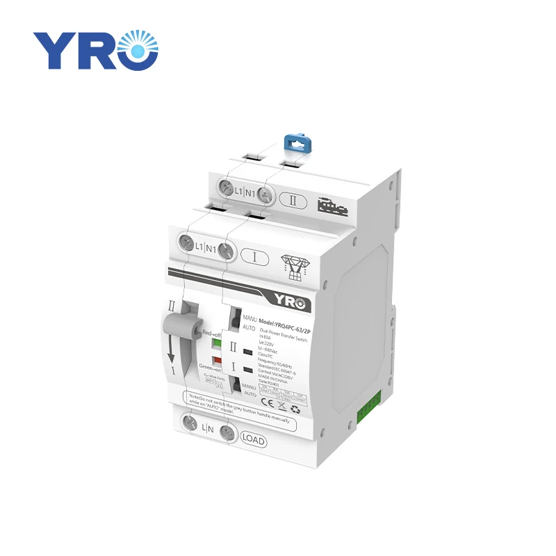 YRO Dual Power Transfer Switch ATS YRQ4PC-63 Automatic Change Over ...