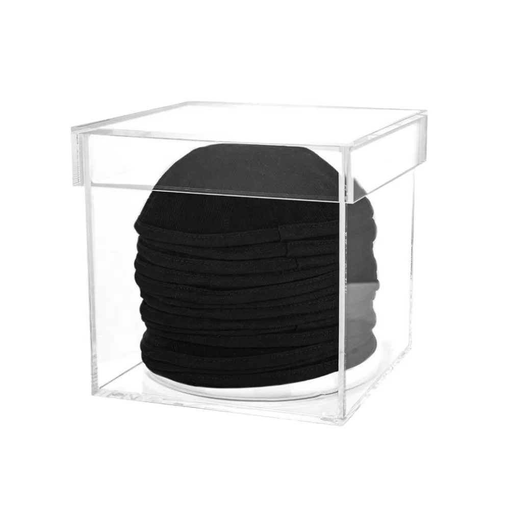 DIDUO Judaica Acrylic Kippah Box with Dome - Safe Storage